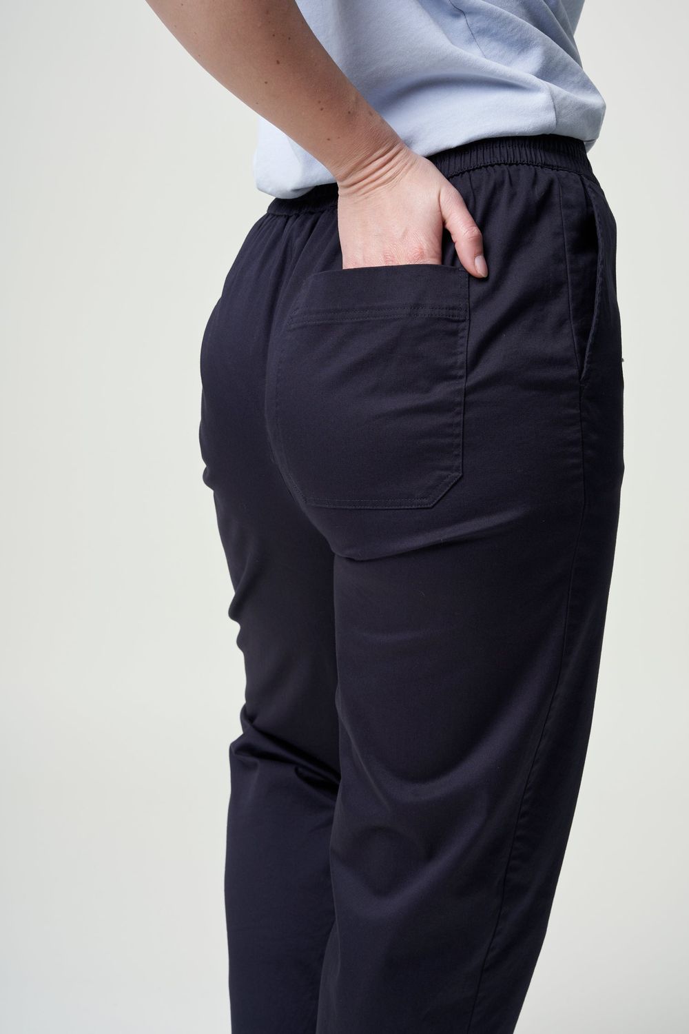 Pantalon ample marine en coton bio - danyaa night sky femme - Armedangels