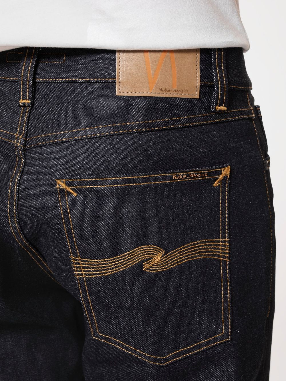 Jean droit indigo brut en coton bio - rad rufus dry deluxe homme
