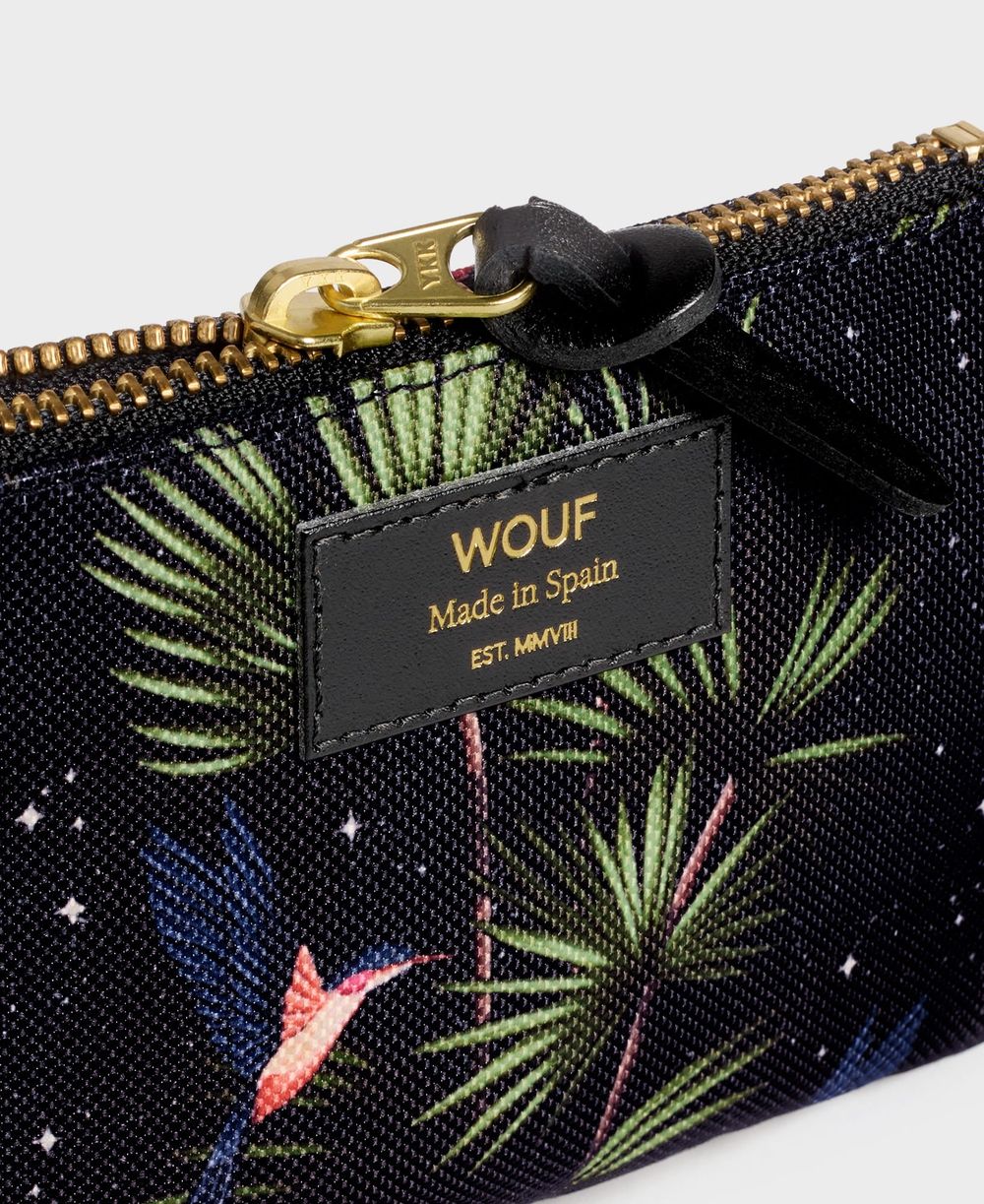 Pochette à motifs en recyclé - paradise small pouch femme - Wouf