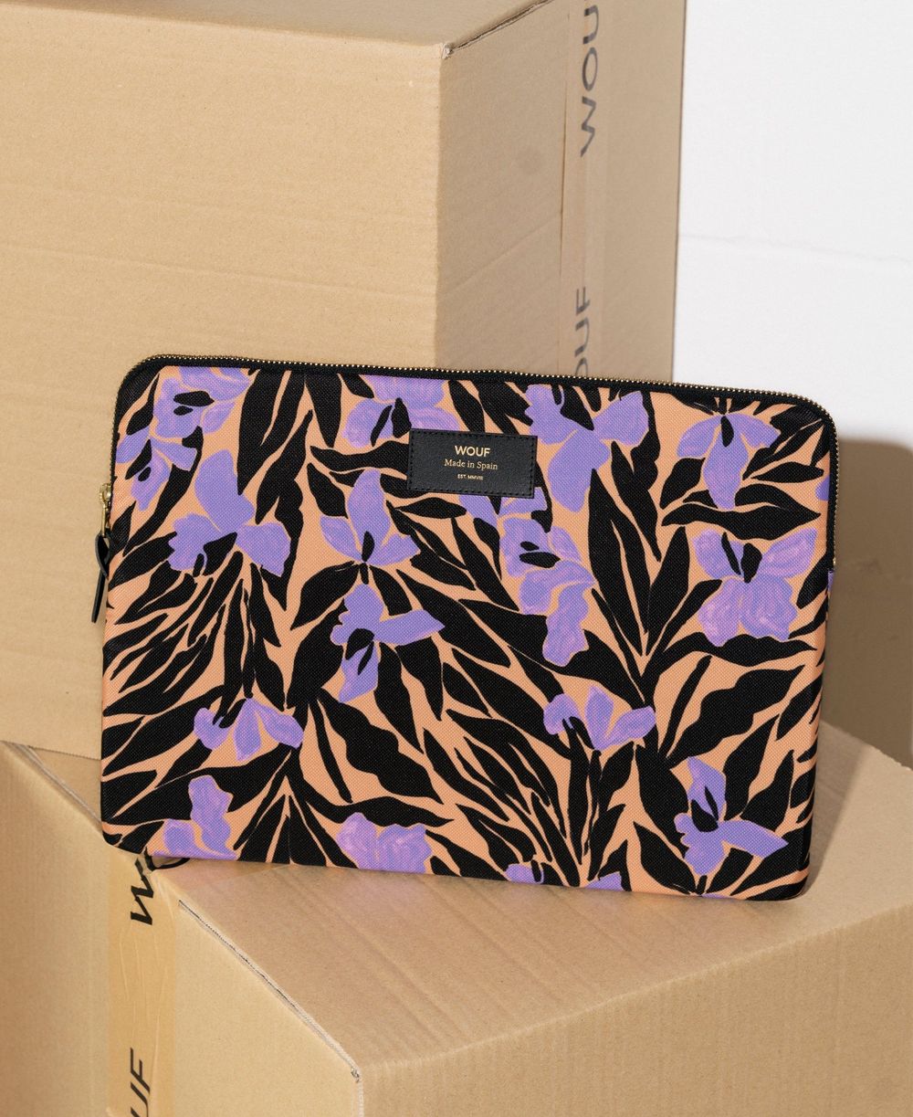 Pochette ordinateur en recyclé | vera laptop sleeve 13" & 14" femme - Wouf