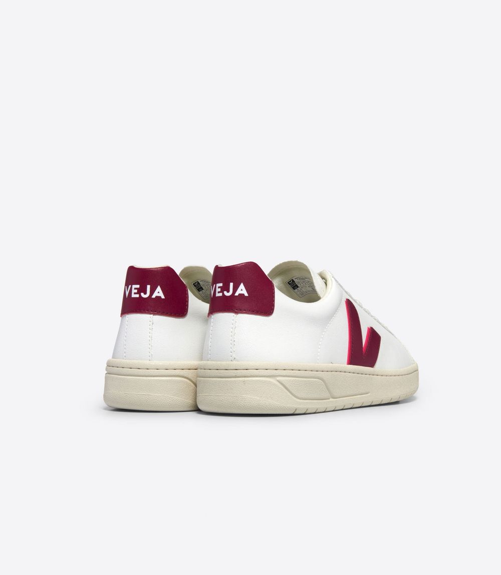 Baskets En C W L Bordeaux Et Rose Urca W Cwl White Marsala Rose Fluo