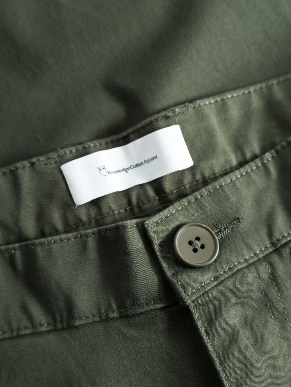 Chino en coton bio | vert "luca slim twill chino forrest night" 1090 forrest night homme