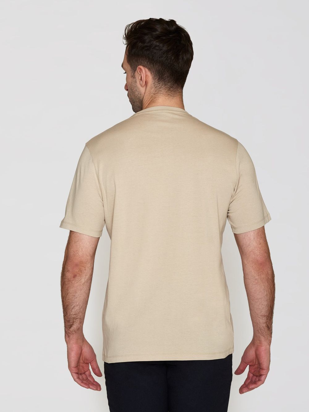 T-shirt en coton bio | beige "basic t-shirt light feather gray" 1228 light feather gray homme
