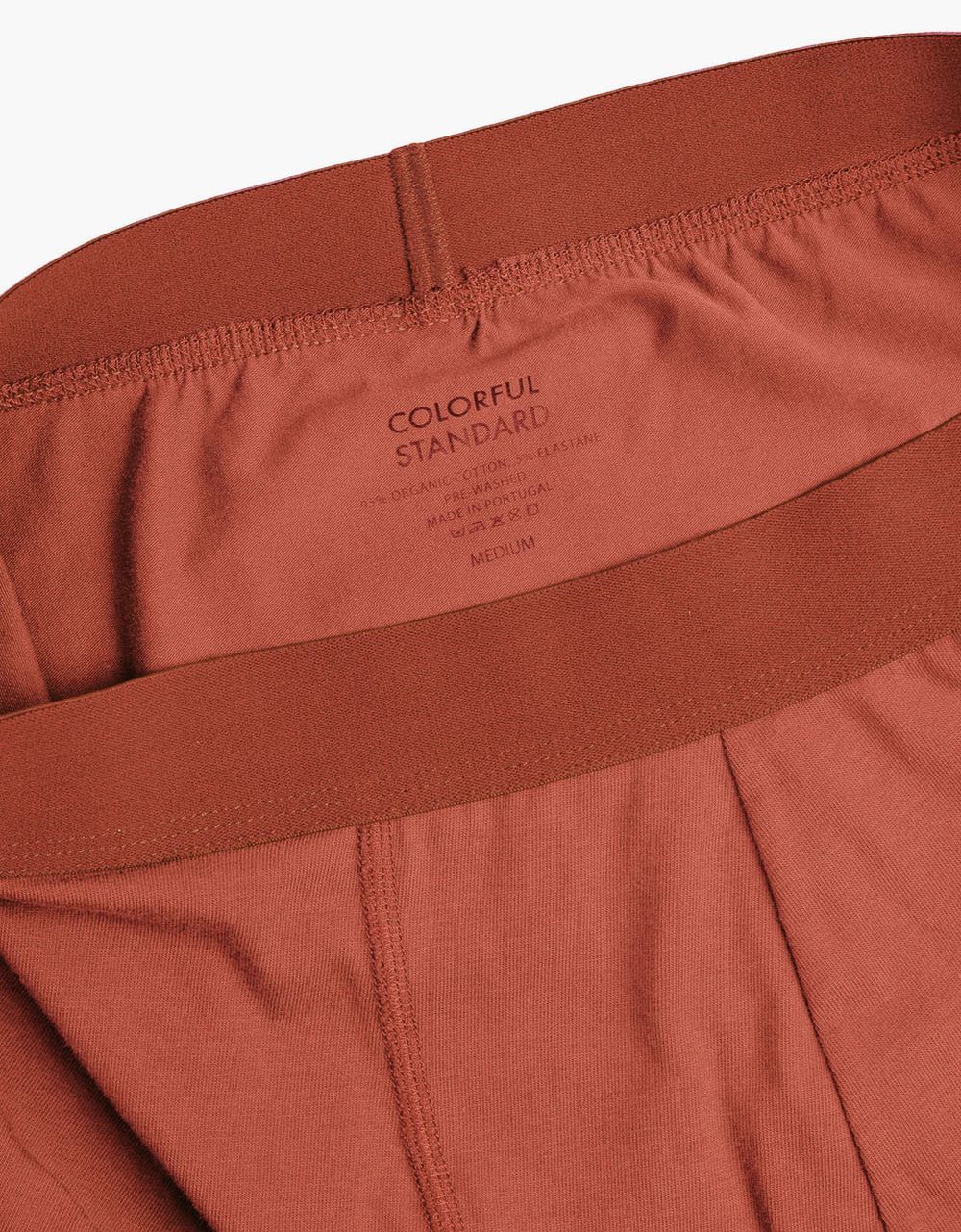 Boxer en coton bio | rouille "dark amber" homme - Colorful Standard
