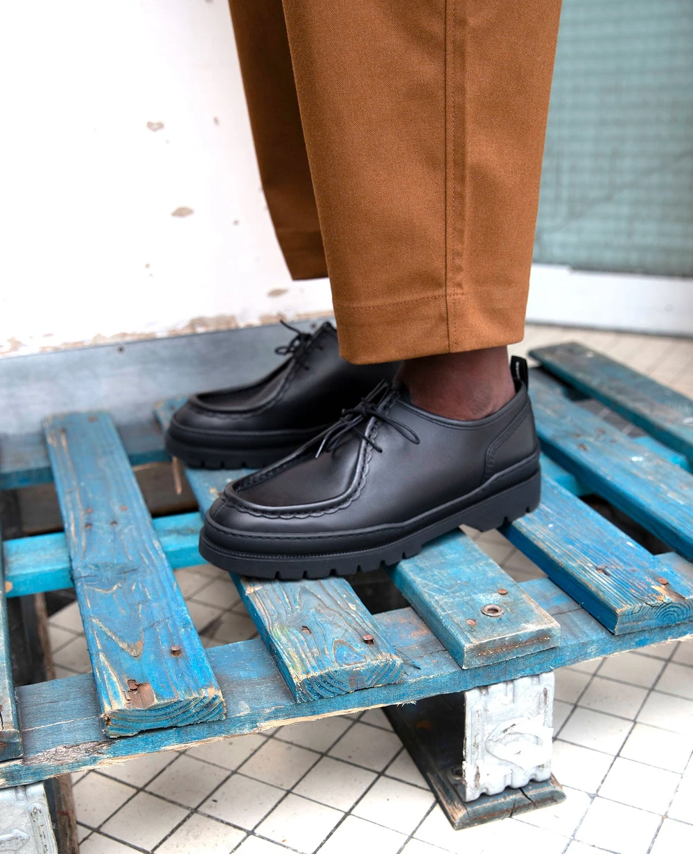 Derbies made in france en cuir certifié | noir "major noir" femme - Kleman