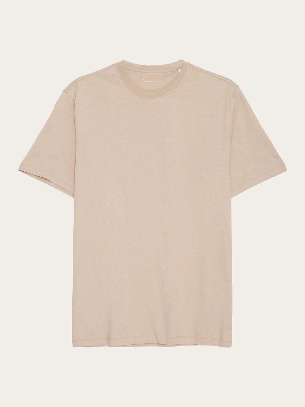 T-shirt en coton bio | beige "basic t-shirt light feather gray" 1228 light feather gray homme