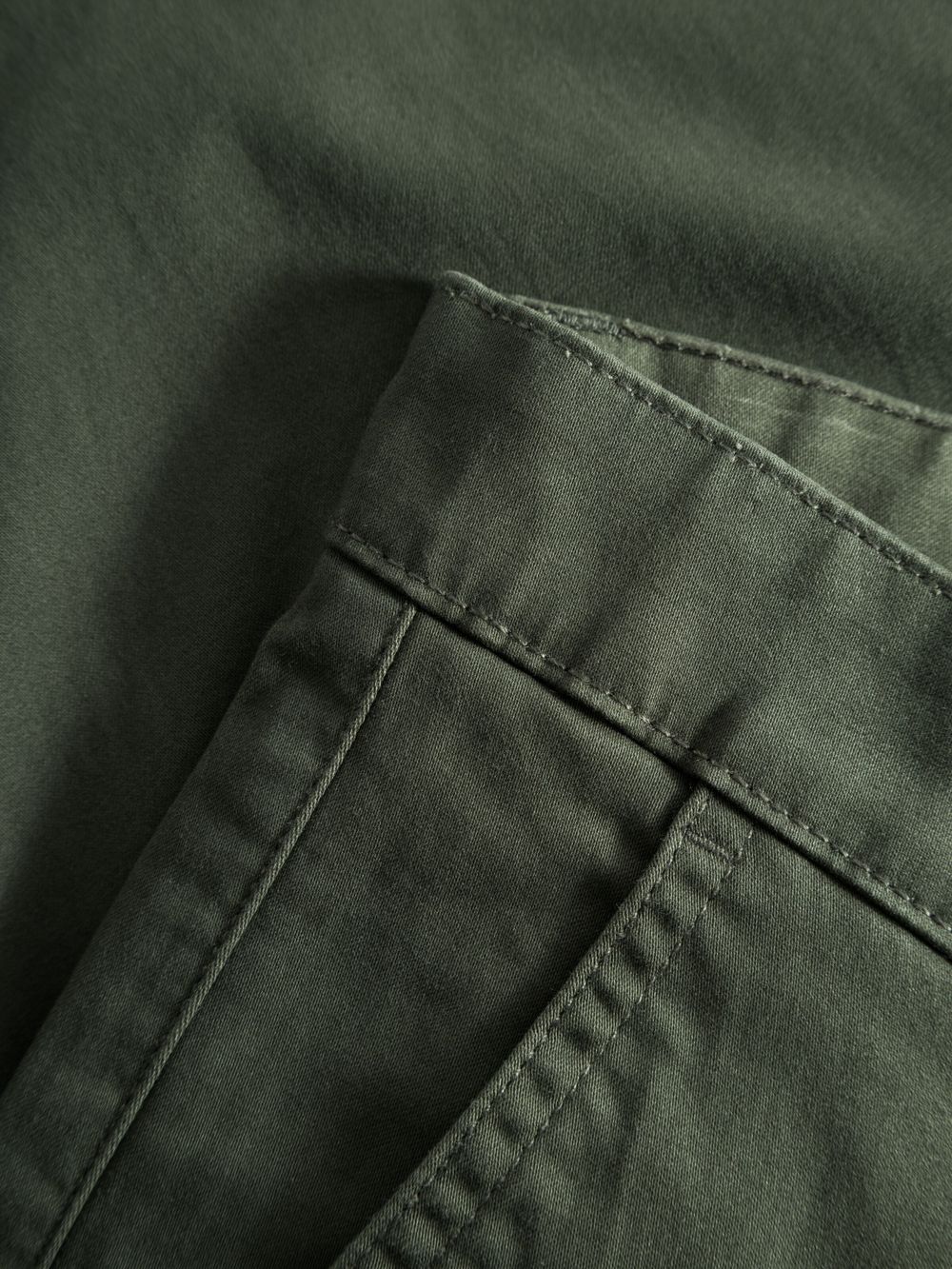Chino en coton bio | vert "luca slim twill chino forrest night" 1090 forrest night homme